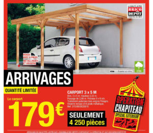 Abri Voiture Bois Brico Depot